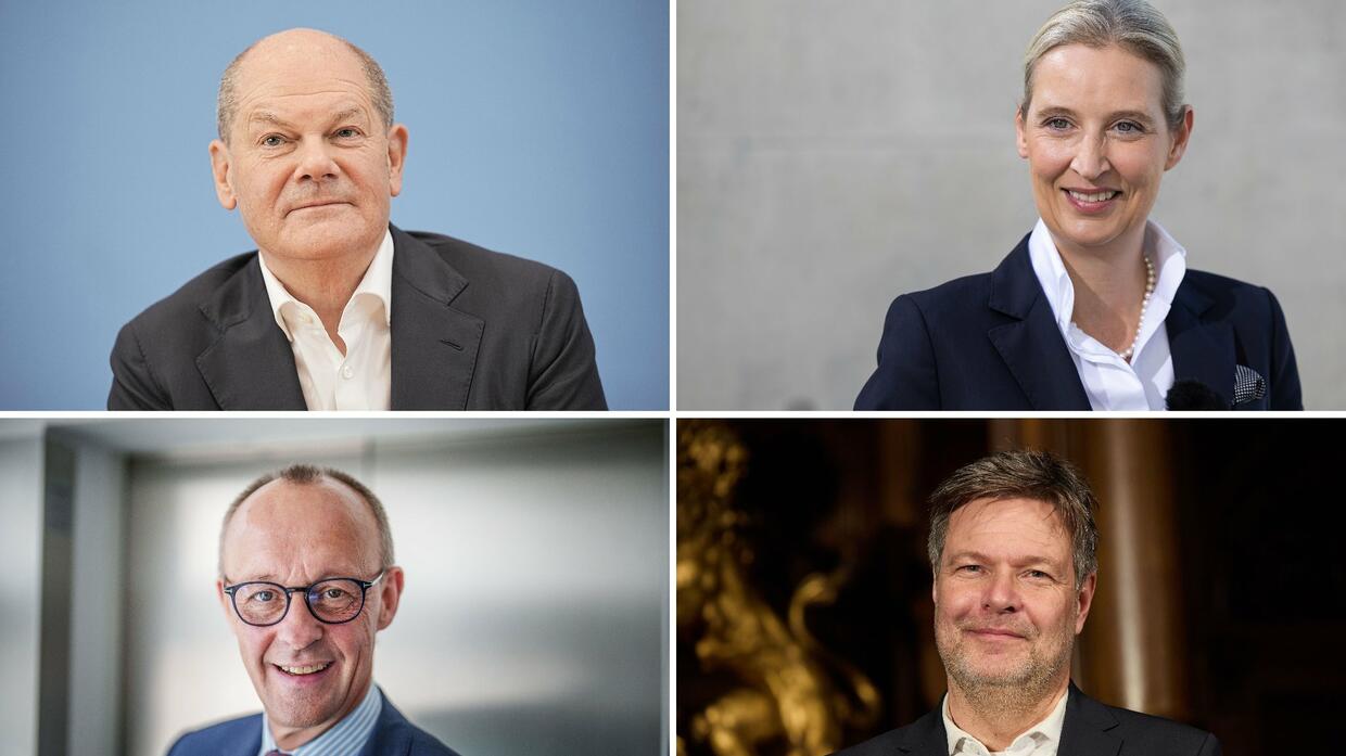 Bundestagswahl 2025: Das sind die Spitzenkandidaten von Union, SPD, Grüne, FDP, AfD, Linke und BSW