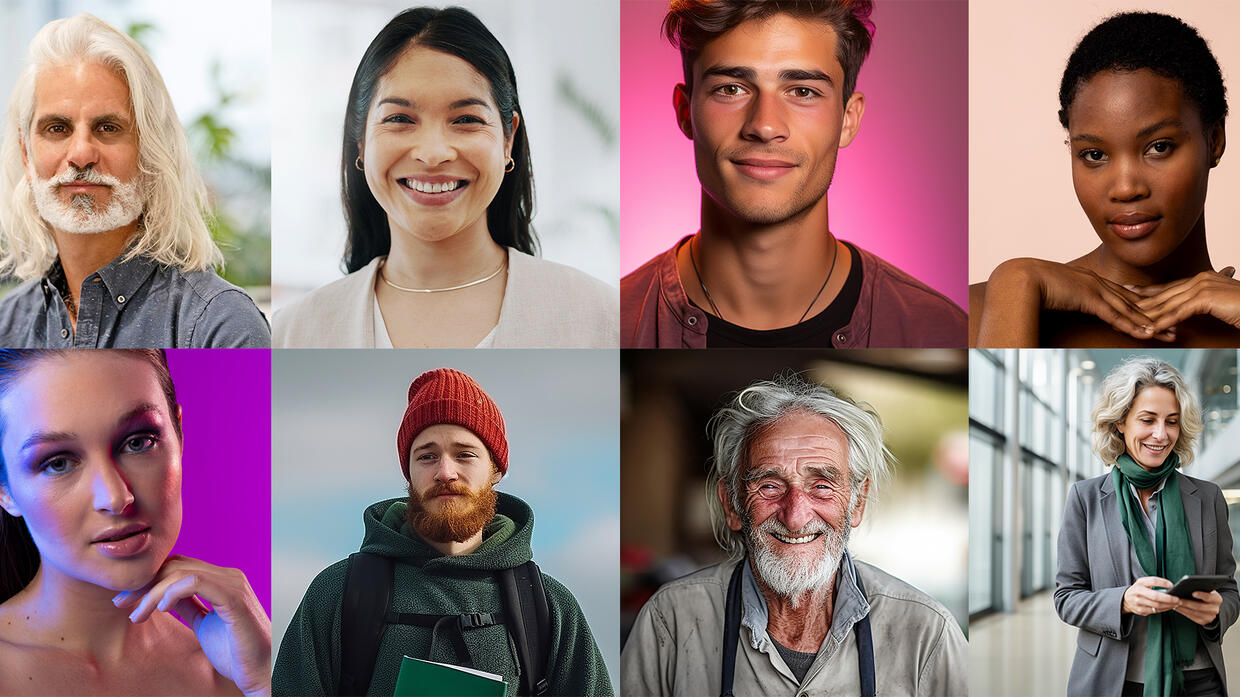 KI-Bilder: Zwischen echten und unechten Menschen unterscheiden